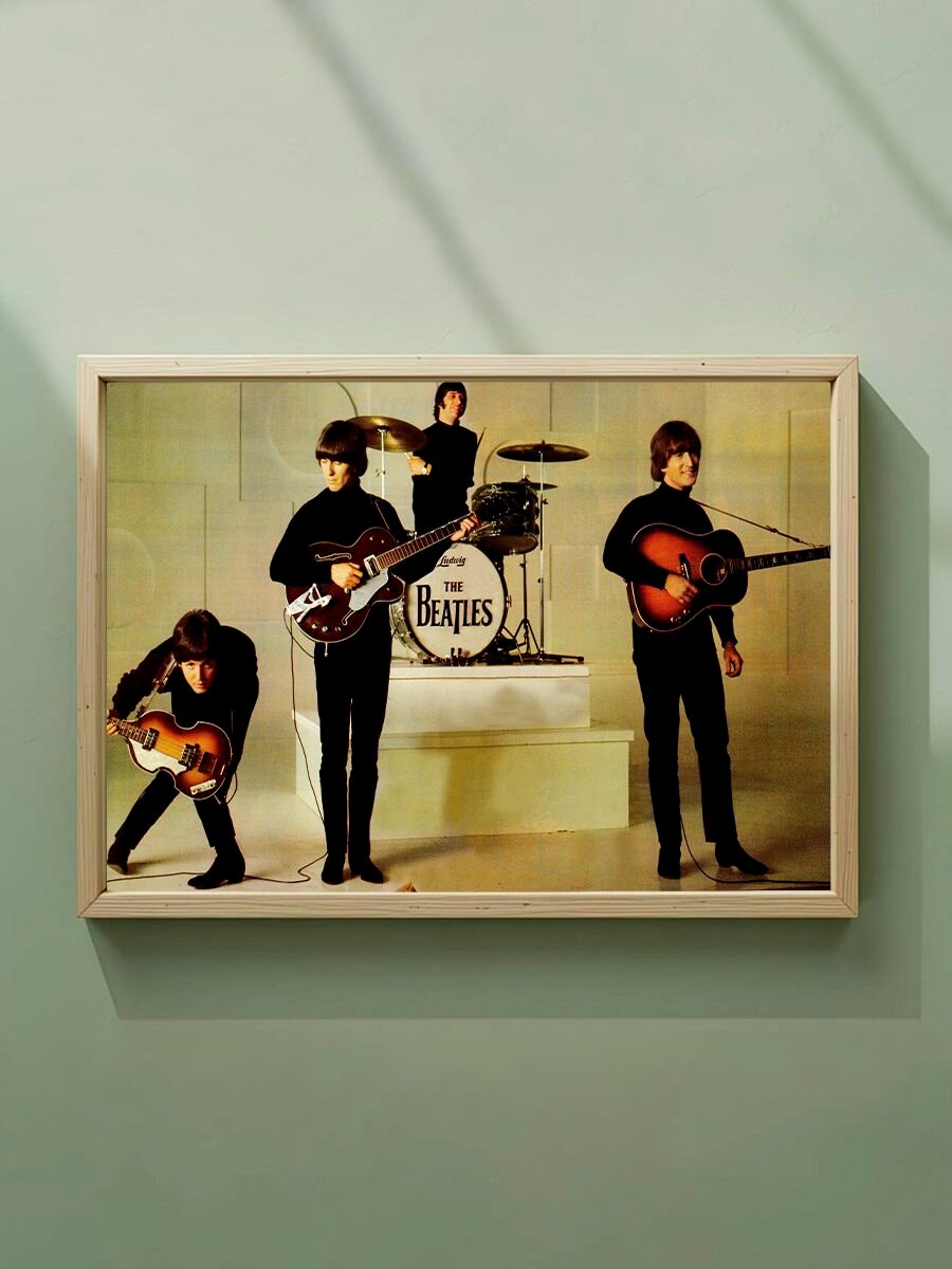 Постер, плакат на стену "The Beatles / Битлз Рок Группа" 42 см х 29,7 см (А3)