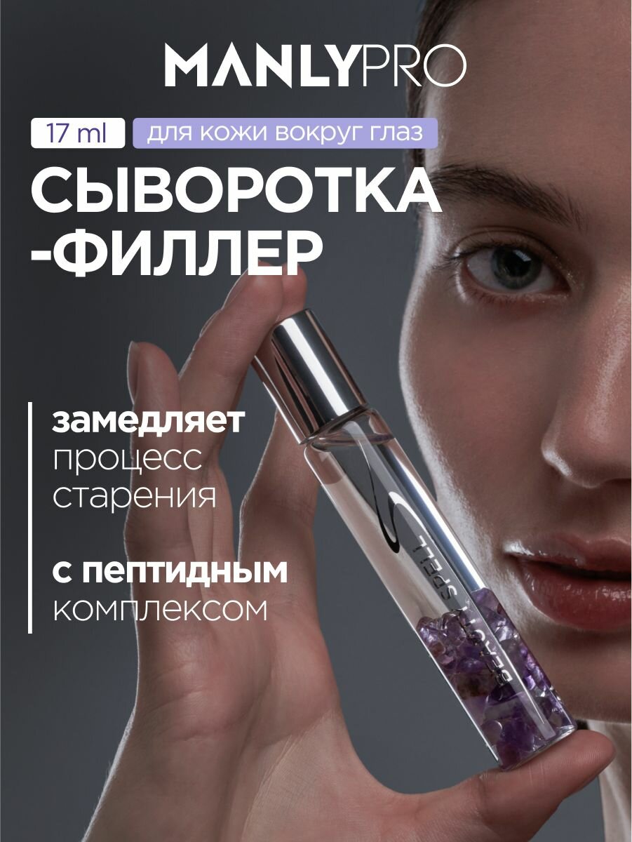 Сыворотка для лица антивозростная с пептидами MANLY PRO, 17 мл