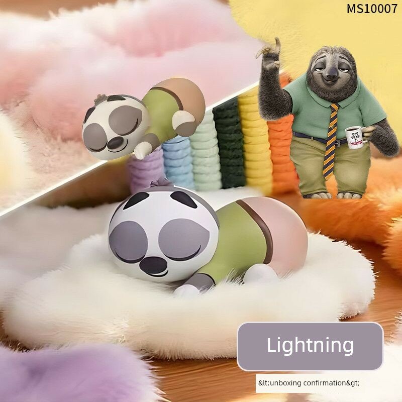 Zootopia Плюшевая Случайная Коробка - Фигурка Флэш, Мягкий Плюшевый Игрушка, Официальный Продукт, 100% Хлопковая