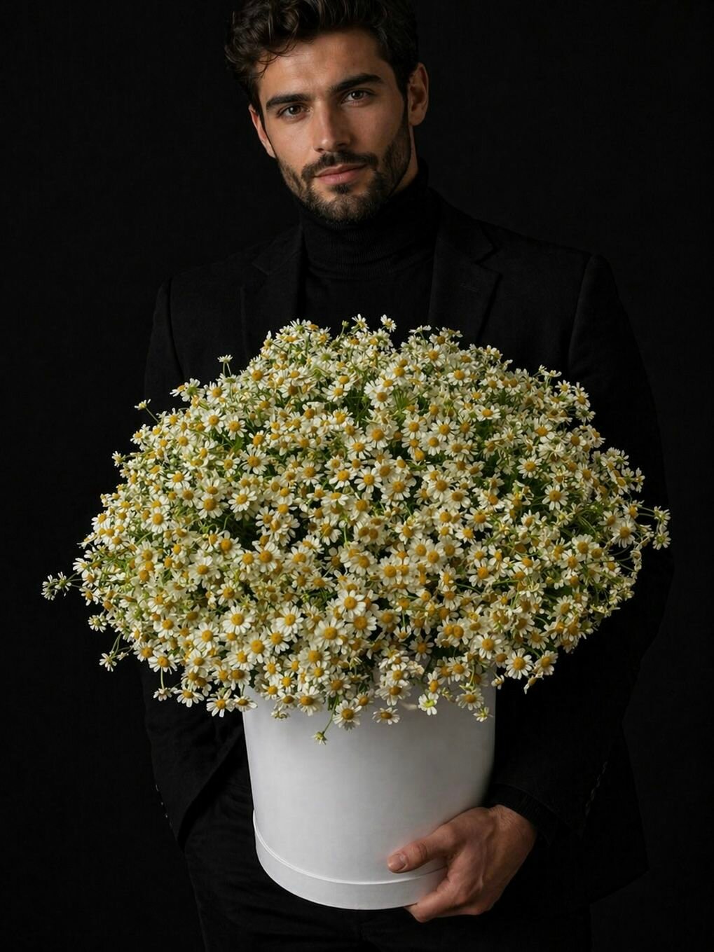 Коробка из 51 ромашки