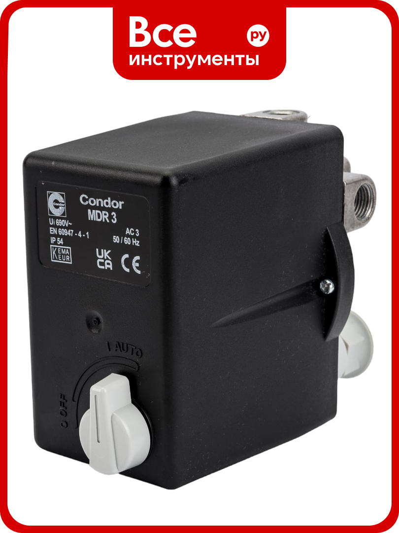 Реле давления MDR 3/11 R3/10 GFA AAAA 090A110 FHI IXX CONDOR WERKE, Имеет 3-фазное подключение