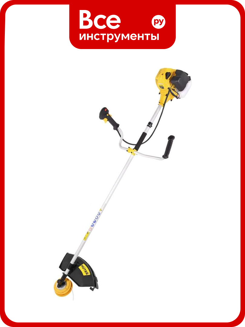Бензиновый триммер Huter GGT-553TA 70/2/56, 255 мм, двухтактный двигатель, антивибрационная система, U‑образная ручка