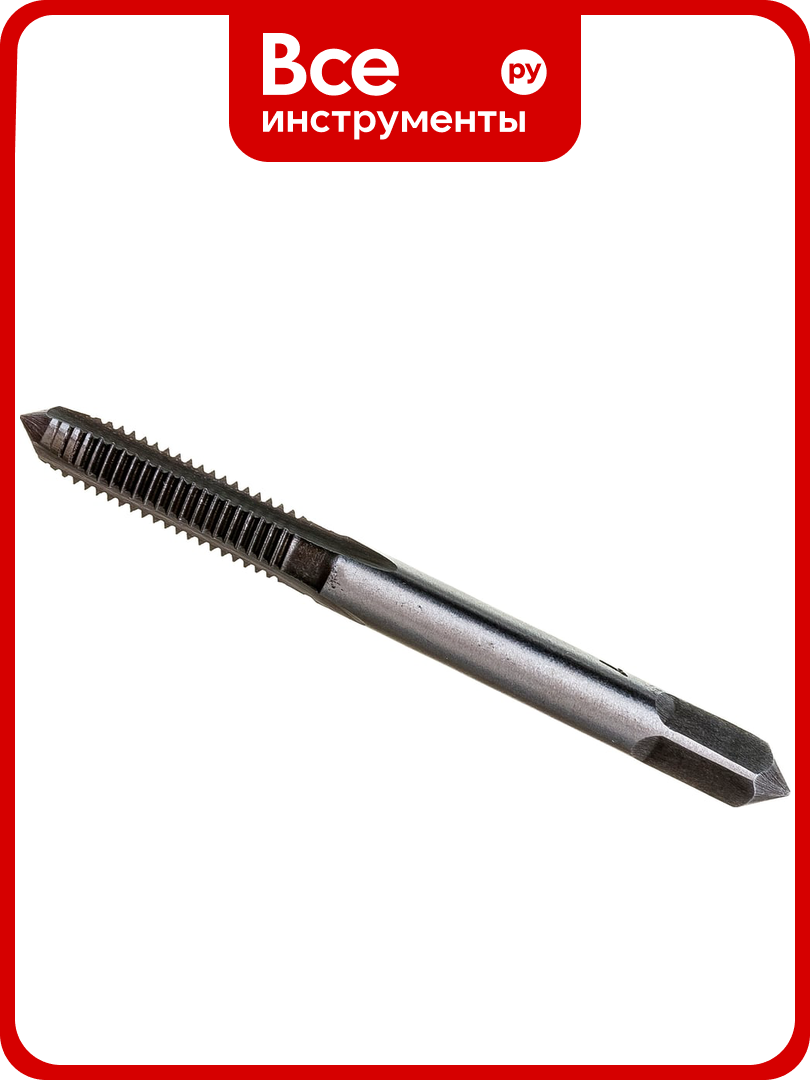 Метрические метчики 6х1.0 мм 2 шт FIT IT 70843, быстрорежущая сталь HSS, ручной тип, правая резьба для сквозных