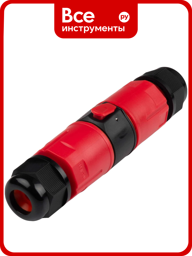 Многоразовый кабельный коннектор для монтажа Jazzway PCC-I3-FD 3x2.5 24A IP68 5053465, латунный,