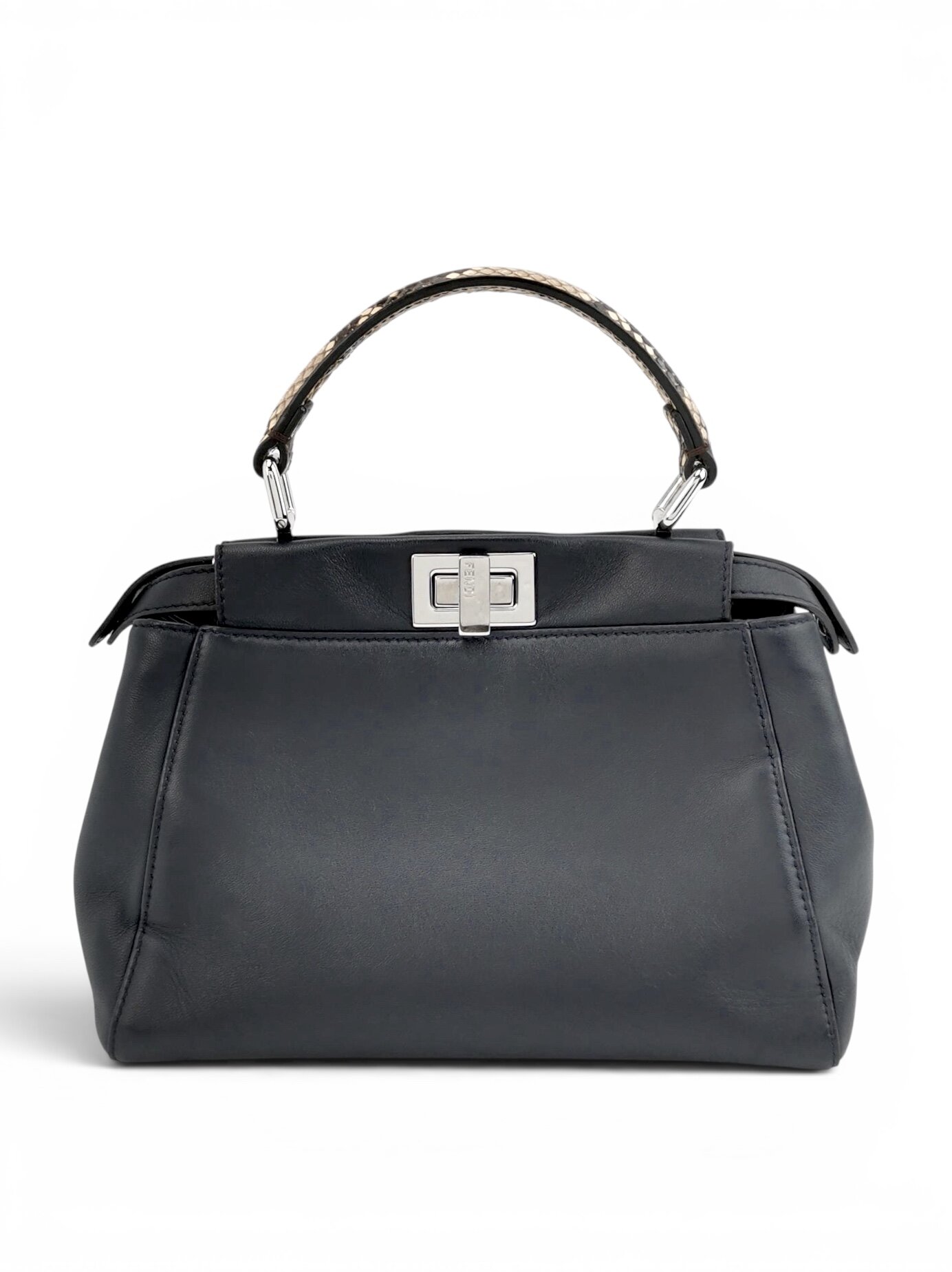 Сумка тоут FENDI Peekaboo Mini, серый — фото 1