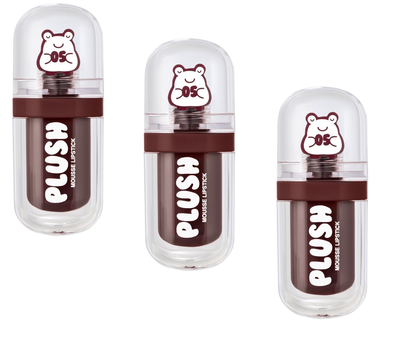 Помада для губ муссовая Beauty Bomb Mousse Lipstick «Plush» тон 05 3шт