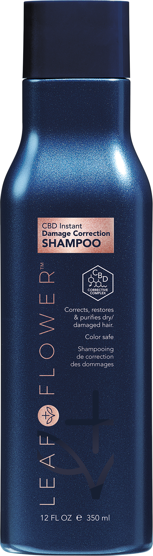 Leaf&Flower Шампунь для мгновенного восстановления поврежденных волос CBD Instant Damage Correction Shampoo 7*1,2ml