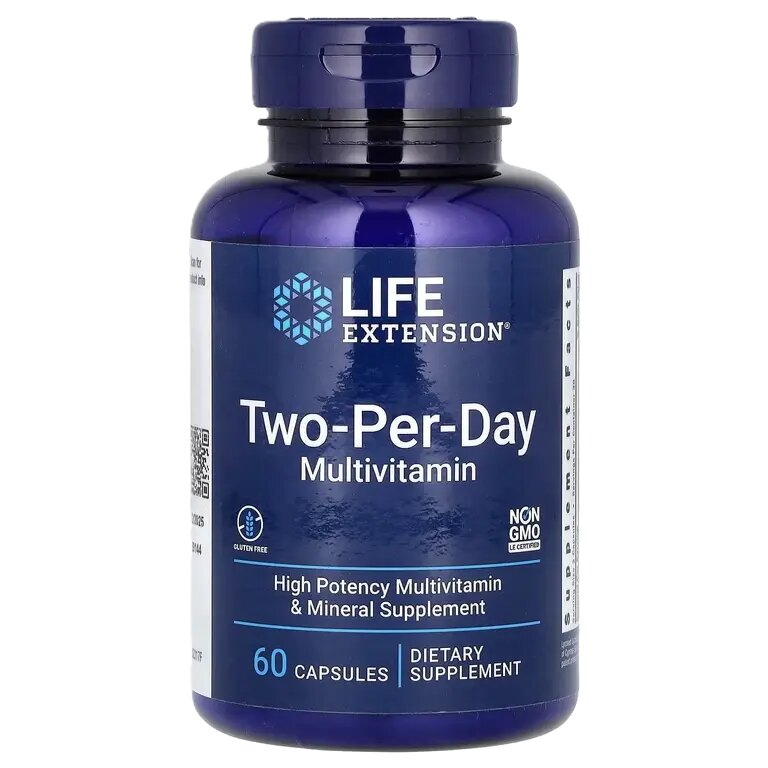 Life Extension Мультивитамины Two-Per-Day капсулы массой 500 мг 60 шт
