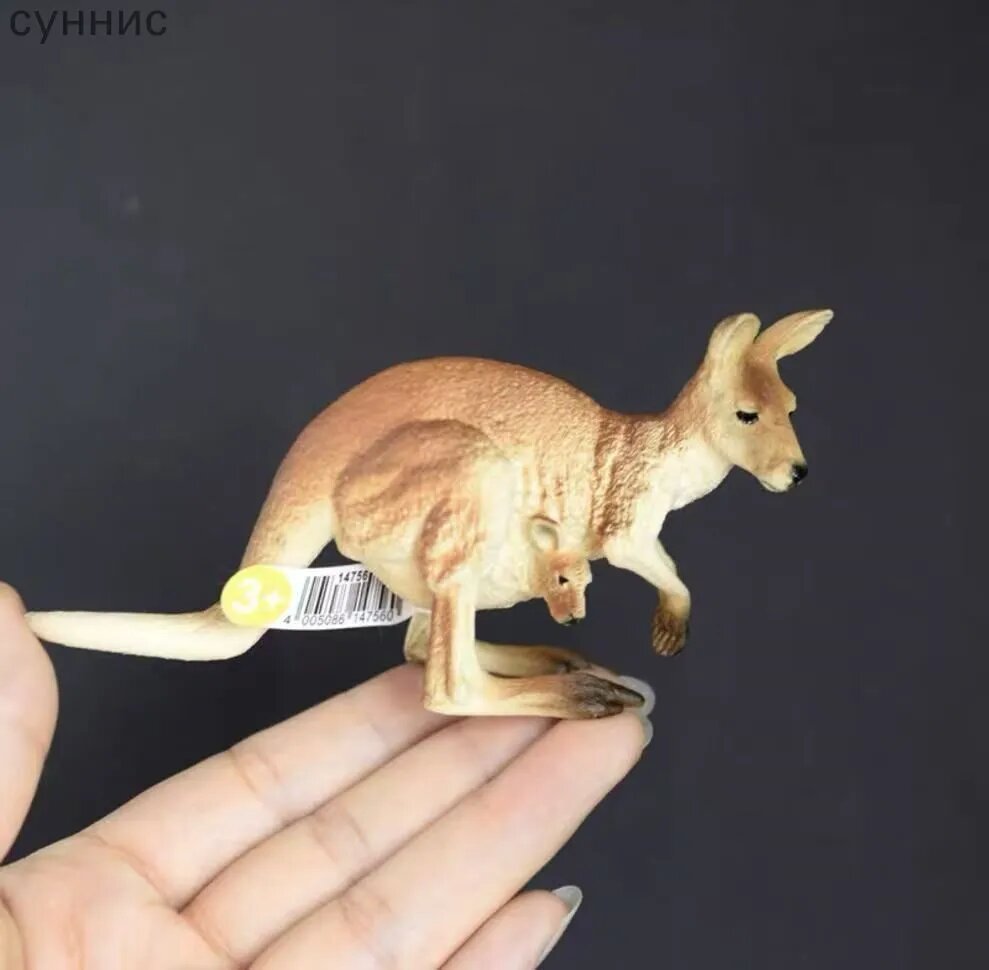 Schleich Кенгуру Фигурка Кенгуру с Кенгуренком Светло-коричневый 1 шт. Игрушка для детей — фото 1