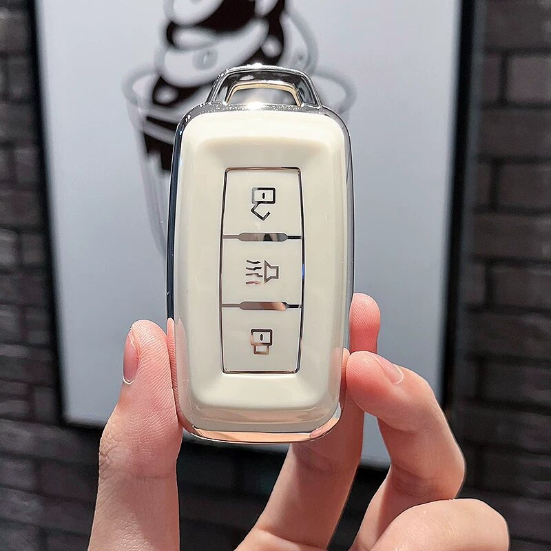 Ключевой кейс Jetour Smart 3-Клавиша Однослойный Белый для Моделей X70 Без Брелока
