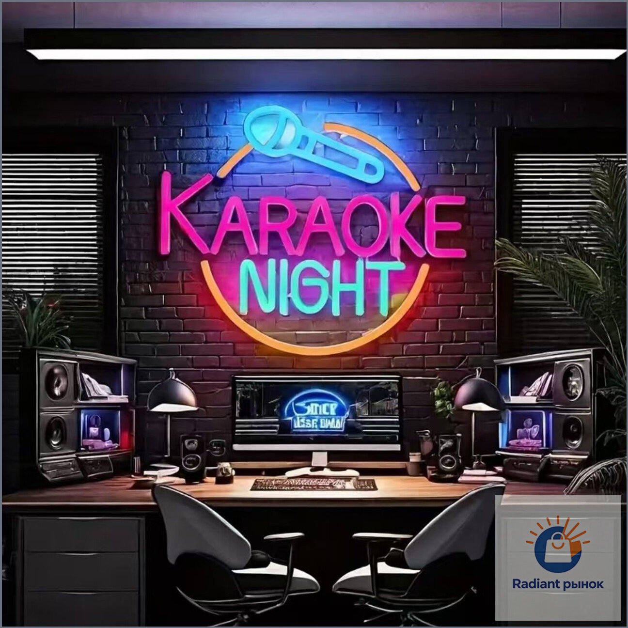 Неоновая вывеска, neon , Неоновый светильник, декоративный , USB источник питания (BAR)