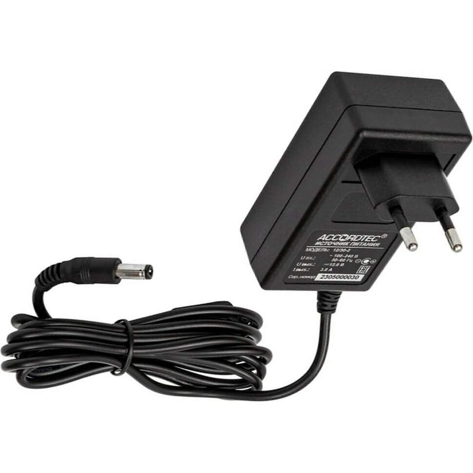 Источник питания стабилизированного AccordTec AT-12/30-2 (Black), 1653123