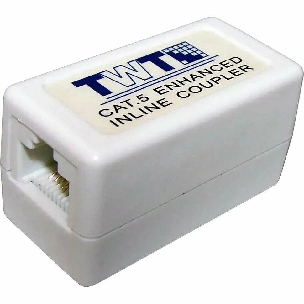Адаптер проходной TWT TWT-CP45UTP5E RJ-45, неэкранированный, категории 5е, 2125705