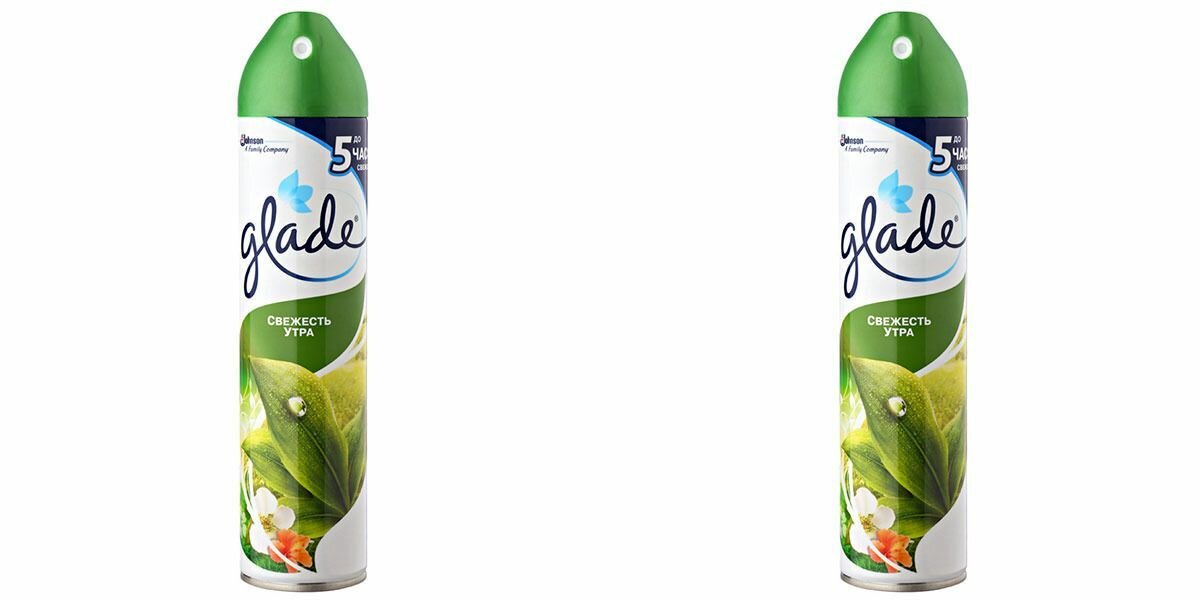 Glade Освежитель воздуха Свежесть утра, 300 мл, 2 шт