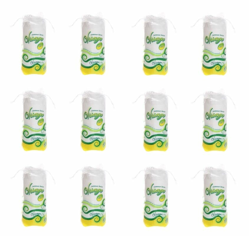 Русалочка Ватные диски Visage, 50 шт, 12 уп