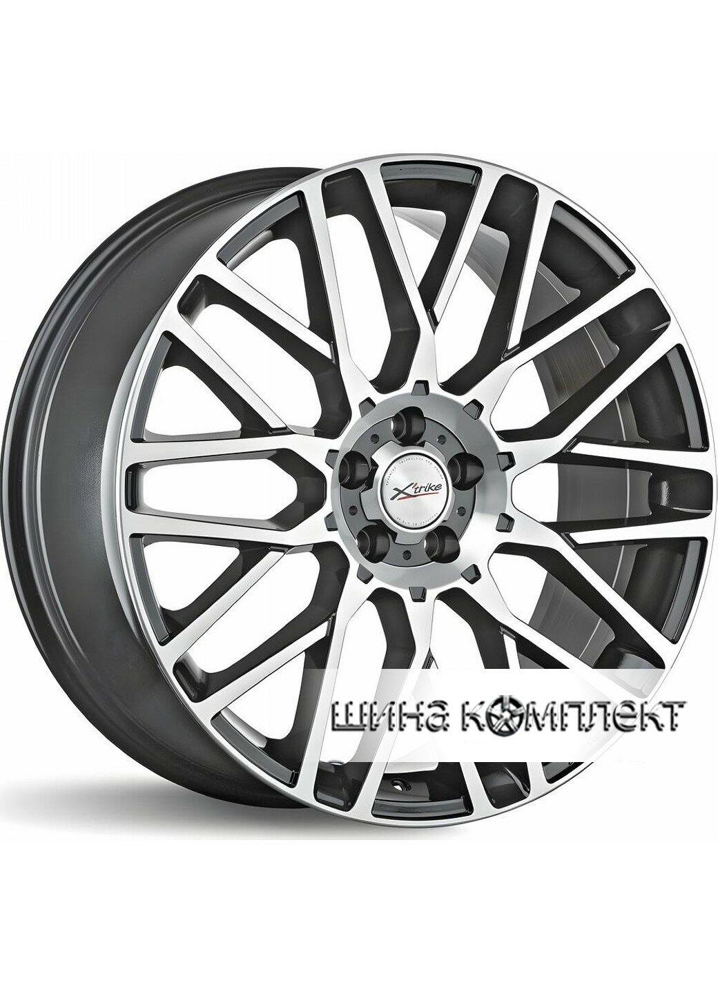 Колесный диск X-trike X-148 6x15 4x100 ET46 60,1 BK/FP литой для автомобиля