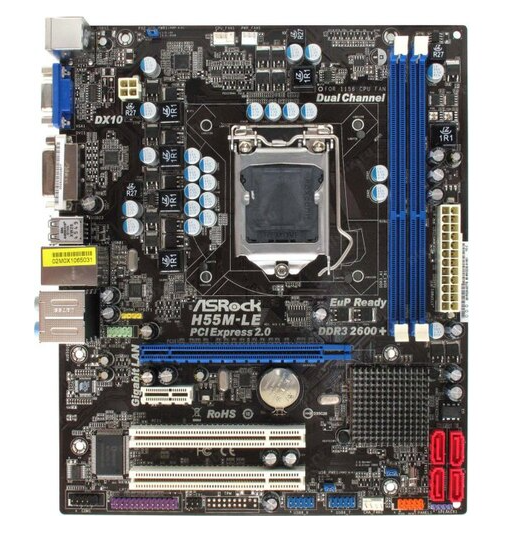 Материнская плата ASRock H55M-LE DDR3 сокет LGA1156 microATX
