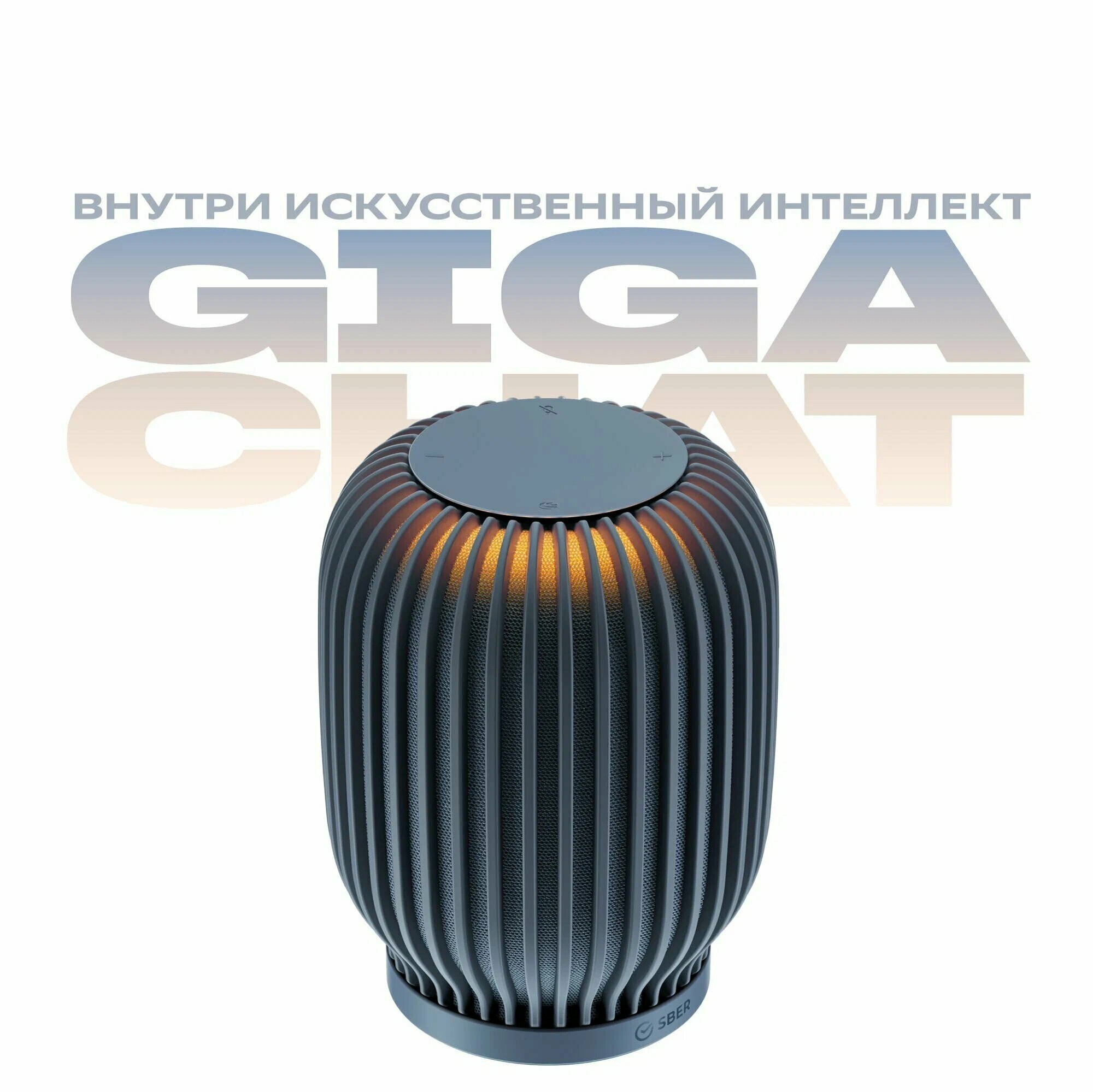 Умная колонка Sber SberBoom, 40 Вт, с Салют, темно-серый (SBDV-00090)