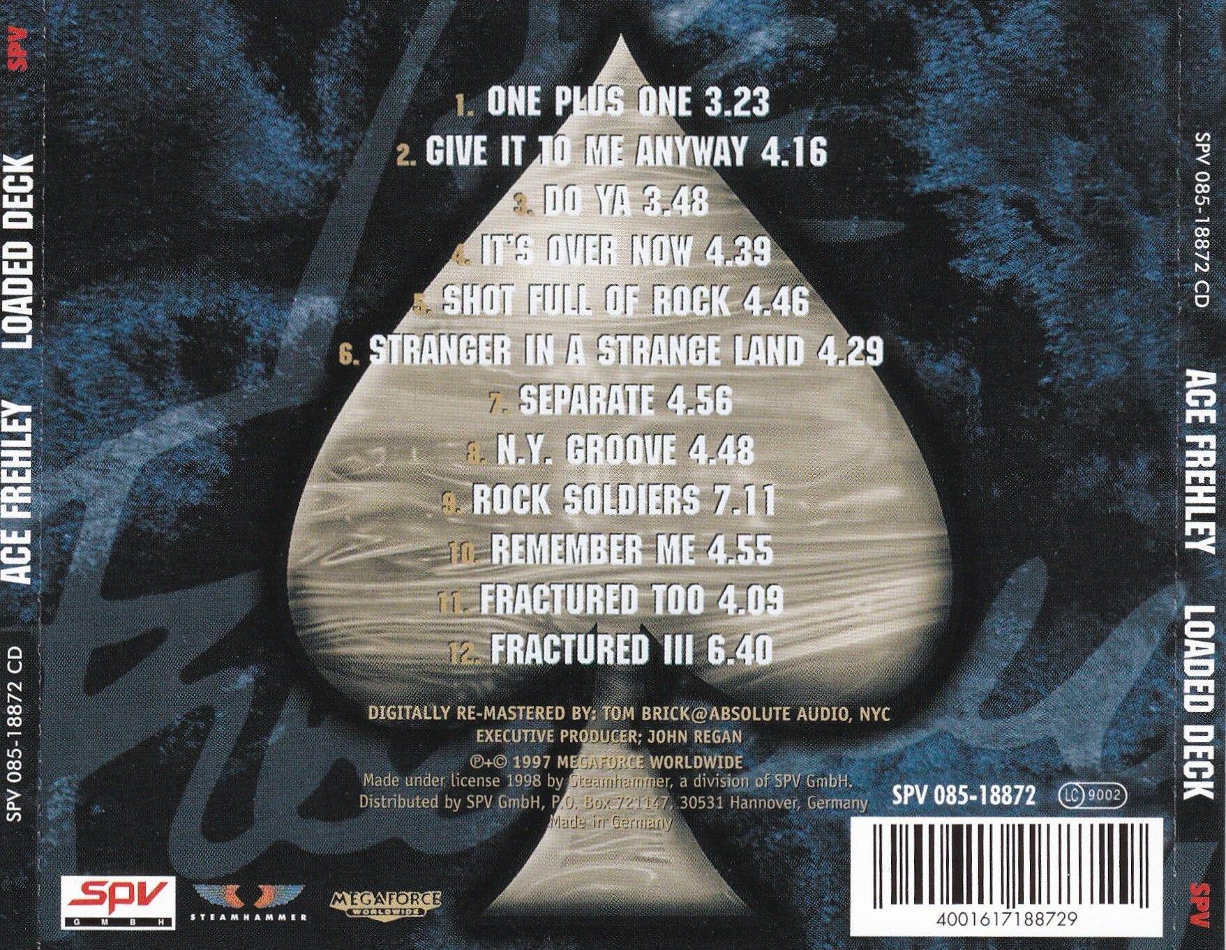 Ace Frehley - Loaded Deck, 1998, 4-page, CD-Аудио — фото 1