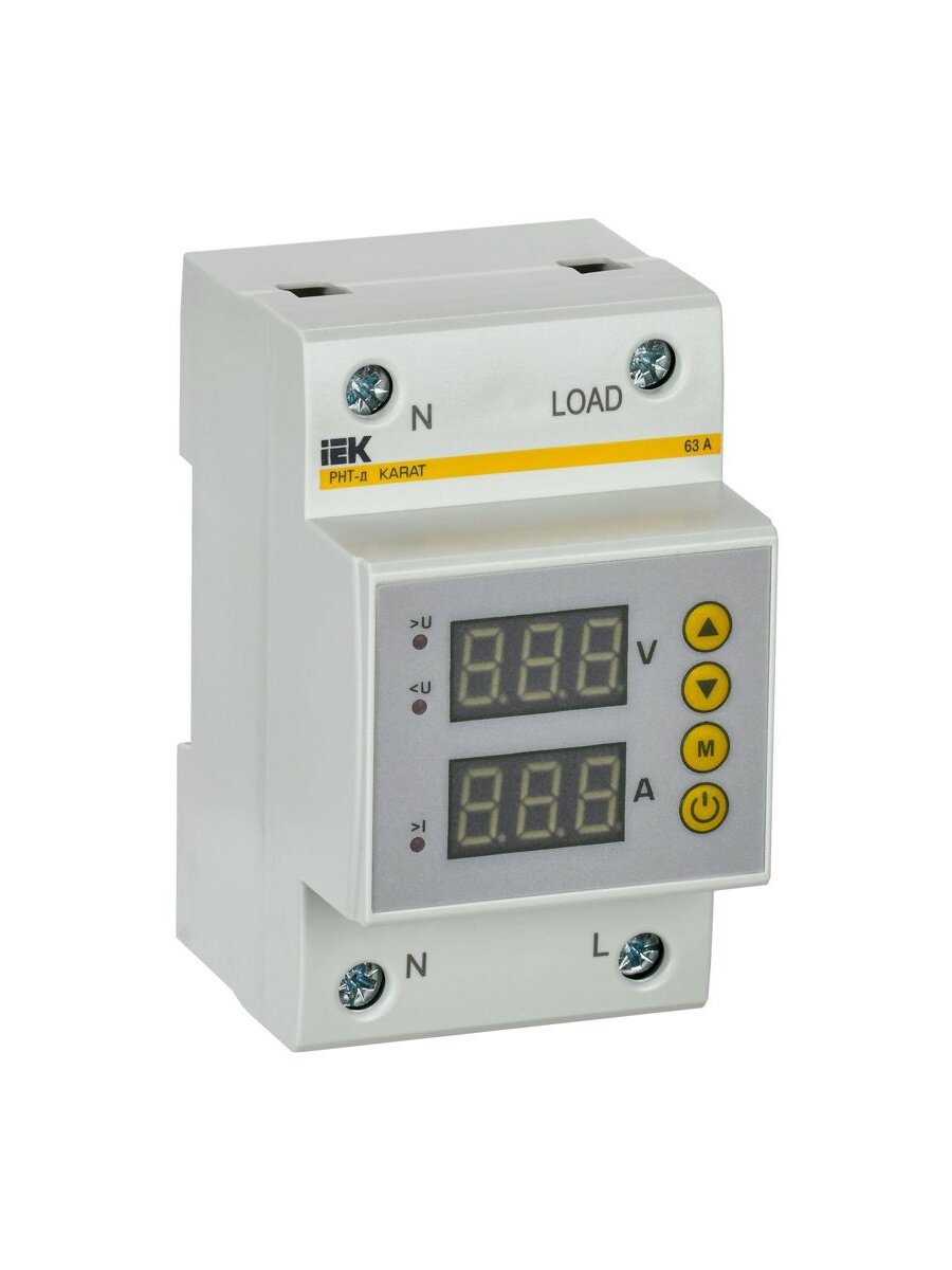 Реле напряжения и тока РНТ-д 1ф 54мм 63А KARAT IEK IVC31-1-63
