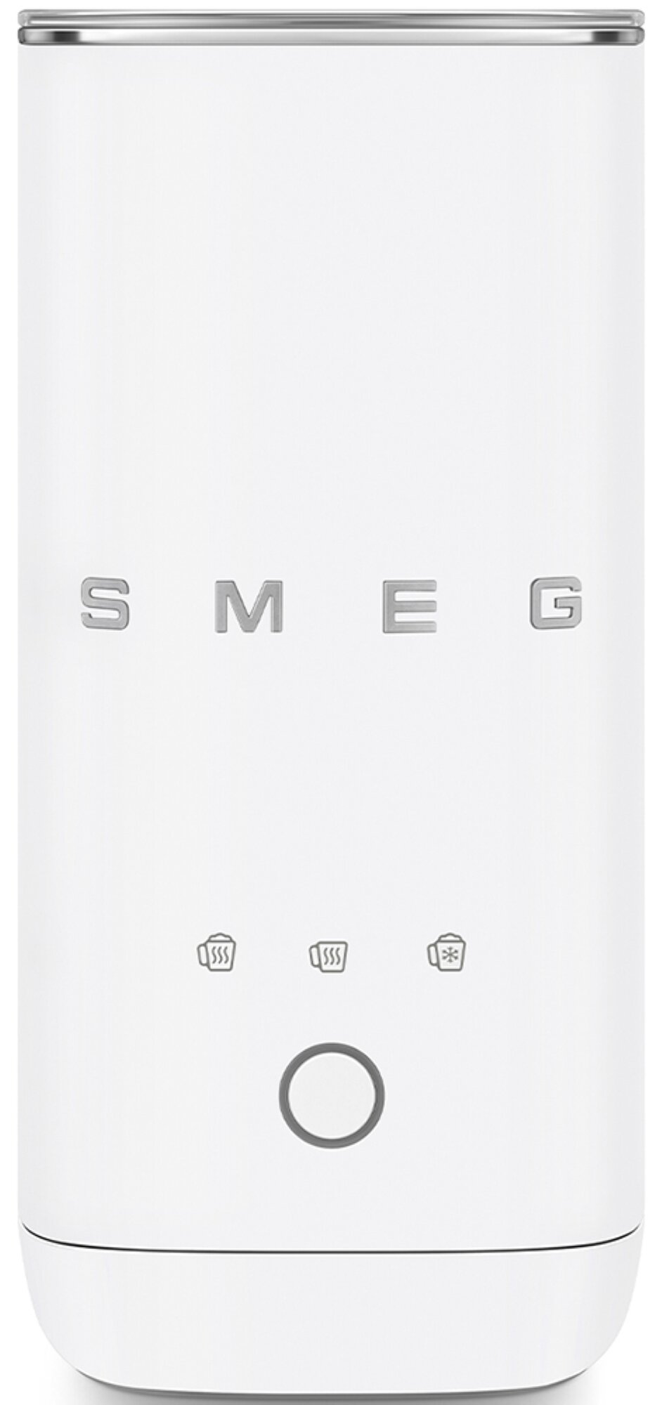 Вспениватель молока Smeg MFF02WHMEU, мощность 500 Вт, пластик, белый, матовый