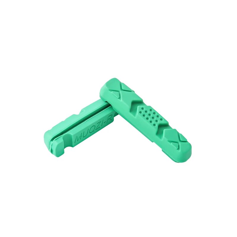 Тормозные колодки MUQZI Bike Brake Pads черные Бирюзовый, Green for Alloy Rim
