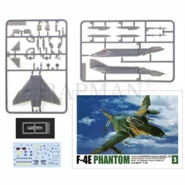 Модель самолета GRAPMAN F-14 Tomcat F-15 Eagle F-4E Phantom 1/144