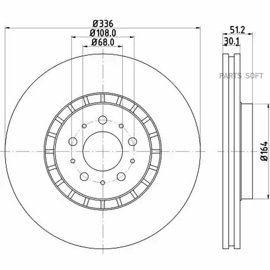 MINTEX MDC1613 Заменено на xmi-MDC1613C. Заменено на xmi-MDC1613 Диск тормозной передн. XC90 I XC90 I Kombi XC90 I