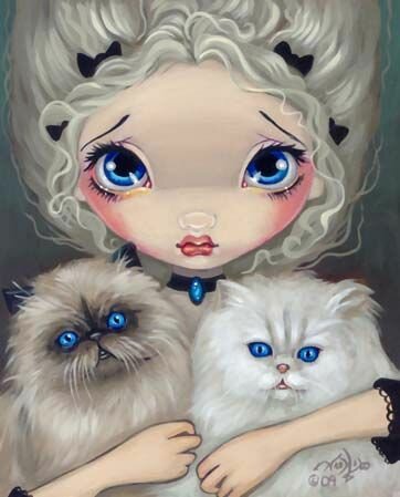 Схема для вышивки крестом HAED Two Fluffy Kitties/Два пушистых котёнка