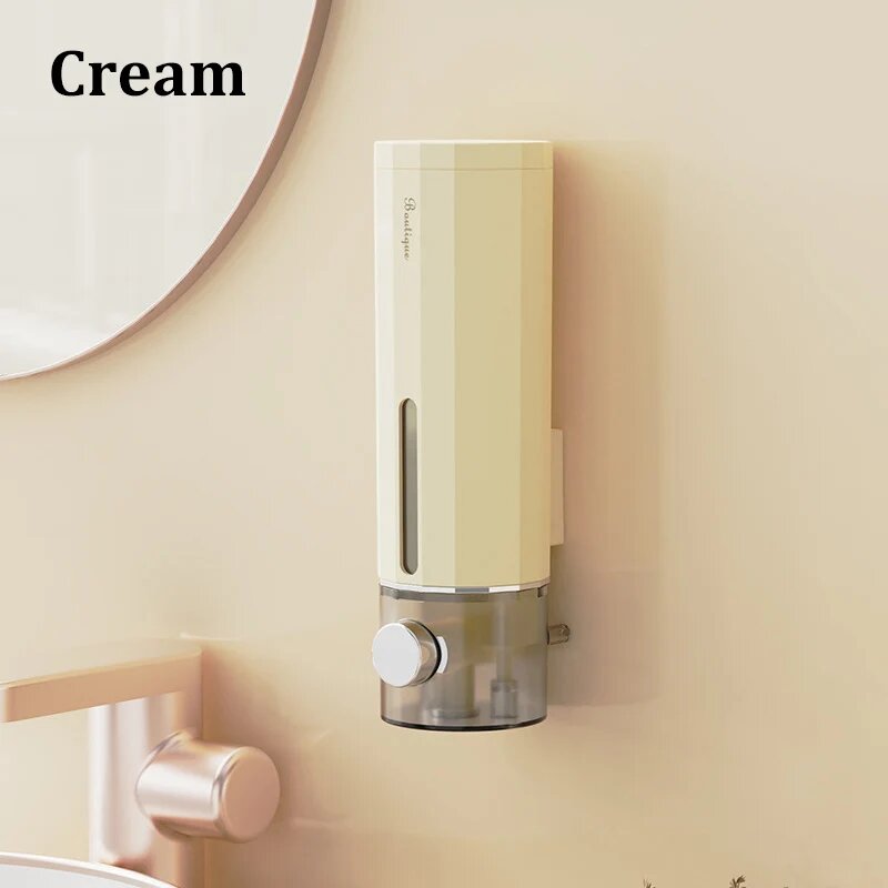 Настенный диспенсер для мыла бежевый Cream