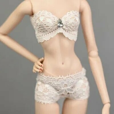 1 Комплект мягких кружевных трусов-бюстгальтеров для кукол Barbie Барби 1/6