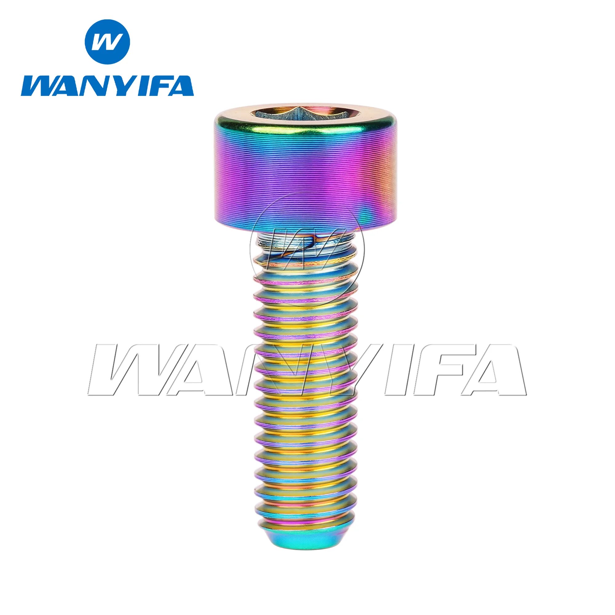 Титановый болт M4x10mm, радужный цвет Wanyifa