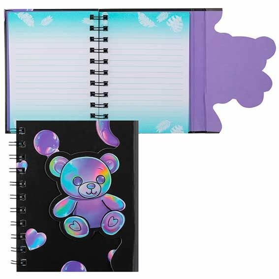 Записная книжка А6 80л кокос "Marmalade bear", 253024 твердая обложка, линованая, магнитный клапан