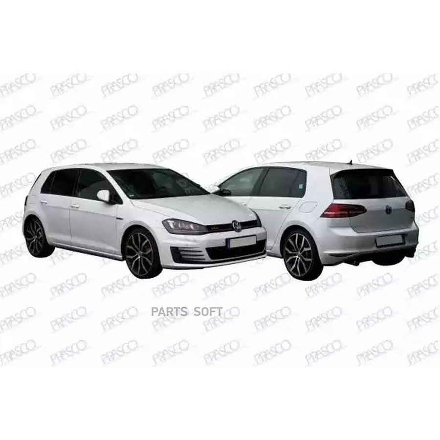 Решетка радиатора / VW Golf-VII GTD 13~17 от официального дистрибьютора, PRASCO, артикул VW4022021
