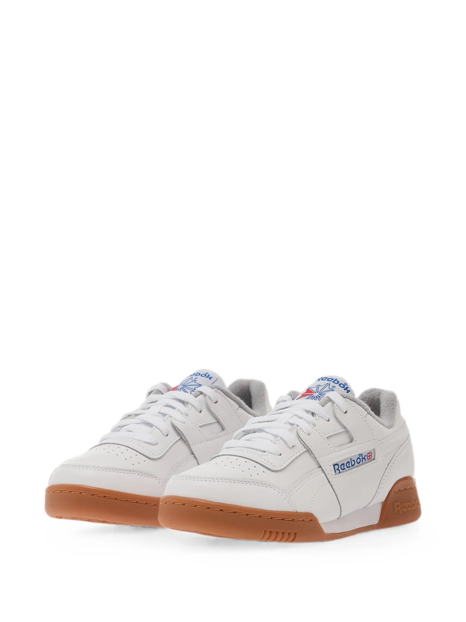 Кроссовки Reebok Workout Plus, размер 6.5 US, бежевый/белый — фото 1