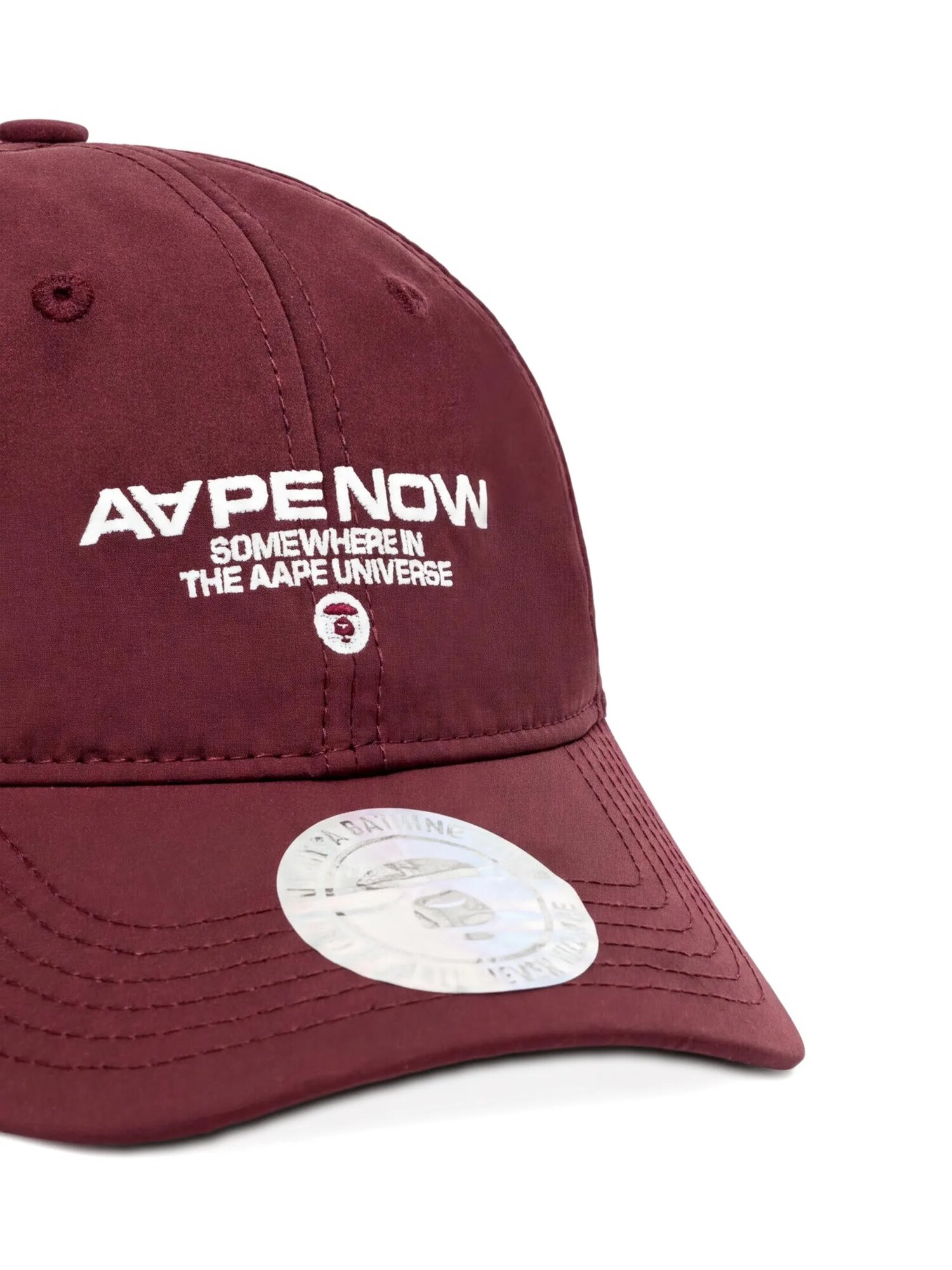 Кепка AAPE BY A BATHING APE Logo-patch baseball cap для мальчиков, размер OneSize, красный — фото 1