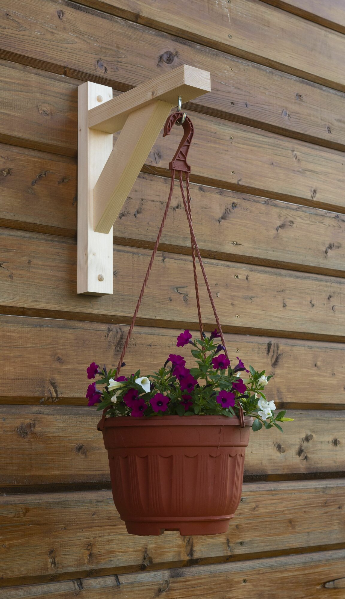 Держатель для кашпо WALLHOOK WHITE, деревянный кронштейн для цветов, настенный подвесной кронштейн для цветов
