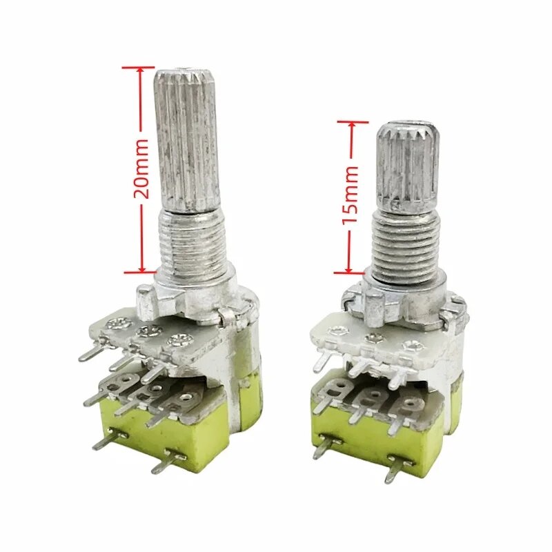 Дуплексный потенциометр 20MM R125G B503, 5 шт