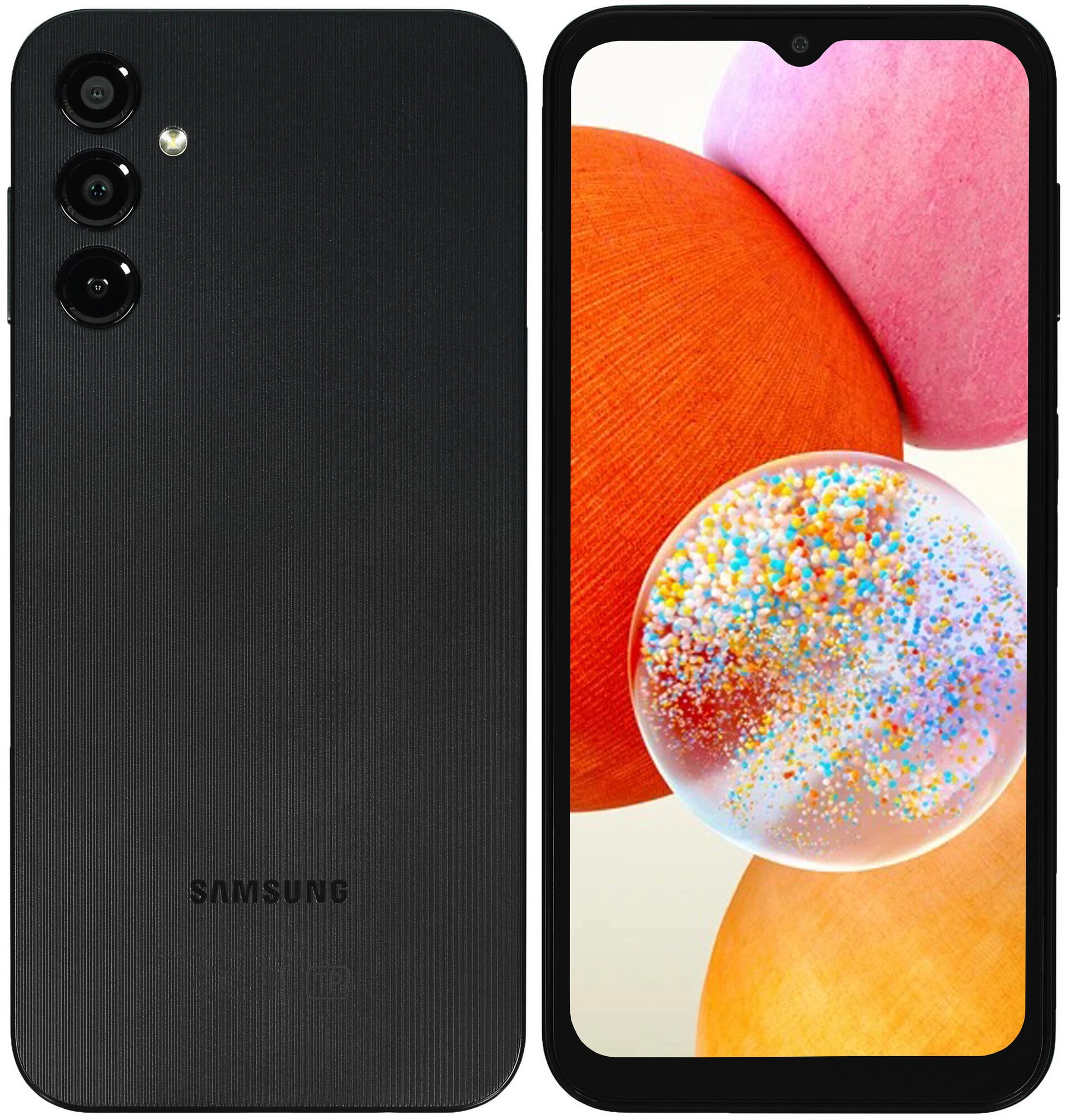 Смартфон Samsung Galaxy A14 6/128 ГБ, Dual nano SIM, black/черный