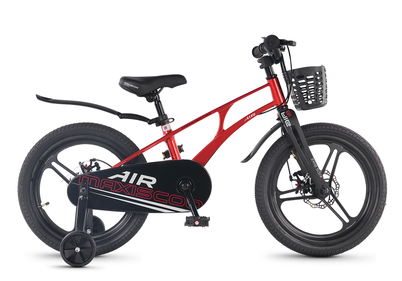 Детский велосипед Maxiscoo Air Pro 18, год 2026, цвет Красный