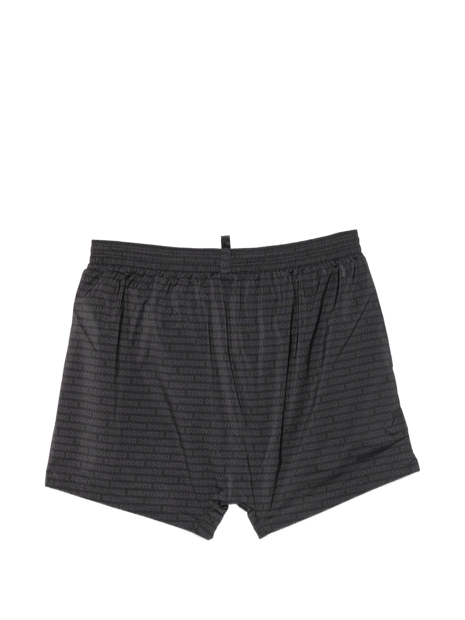 Шорты для плавания DSQUARED2 Logo-print drawstring swim shorts, размер 50, черный/черный — фото 1