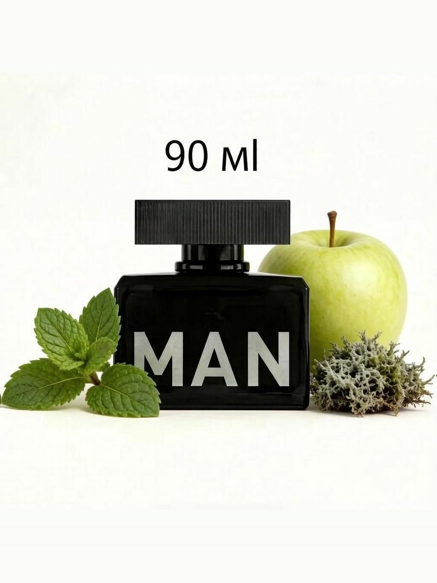 Туалетная вода Man для мужчин, 90 мл Cвежая мята, яблоко, мох ( Дизайн 2026 года)