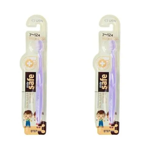 CJ Lion Kids safe Детская зубная щетка 7-12 лет, 2 шт