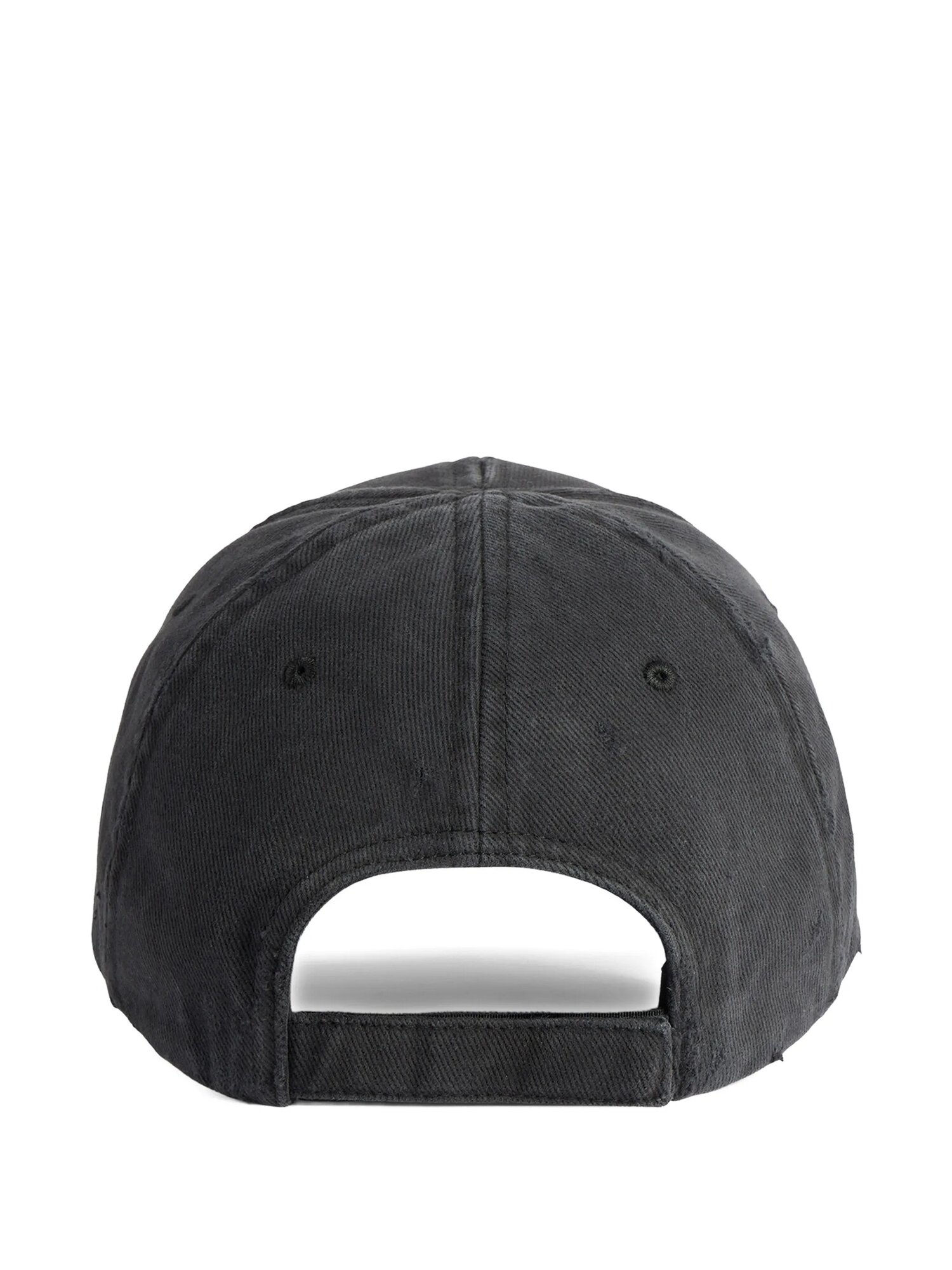 Кепка BALENCIAGA Logo-print distressed baseball cap для мальчиков, размер M, серый — фото 1