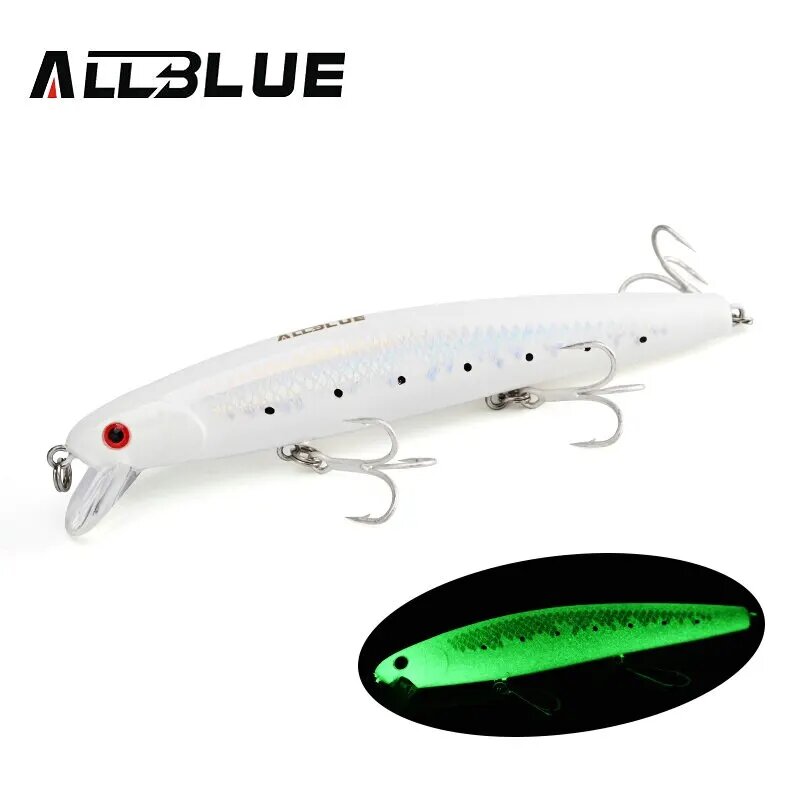ALLBLUE Flash Minnow 110 светящийся воблер