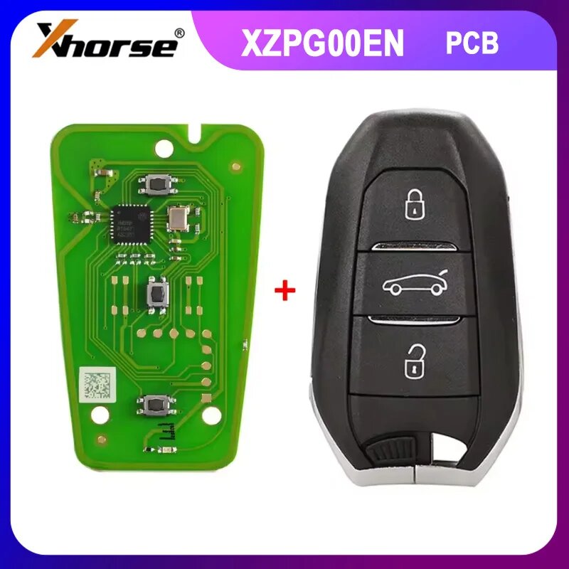 Xhorse XZPG00EN PCB, 3 кнопки, Peugeot, Citroen, DS