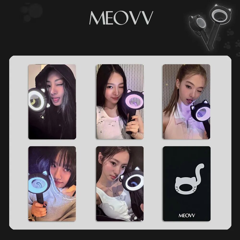 Карточки MEOVV PAWMPAWM k-pop карточки коллекционные Фотокарточки 54 * 86 мм 5 шт