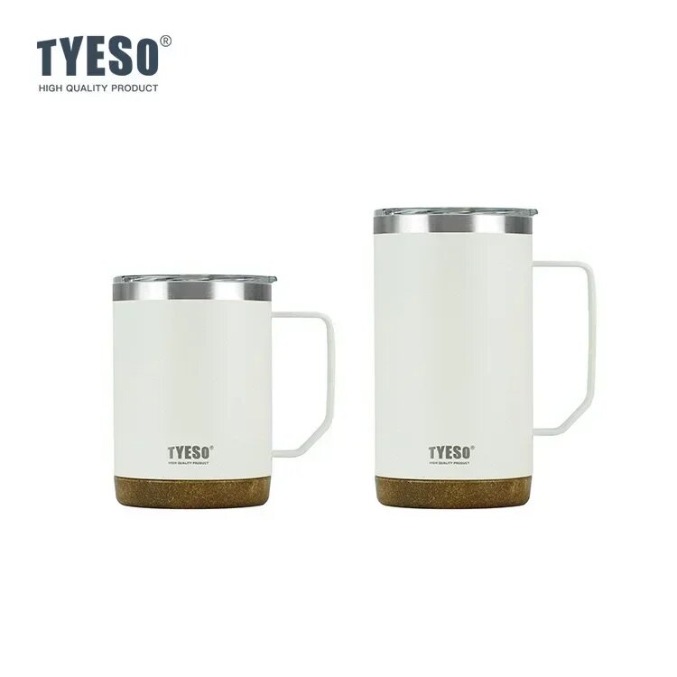 Tyeso кофейная кружка с крышкой 710ML, White