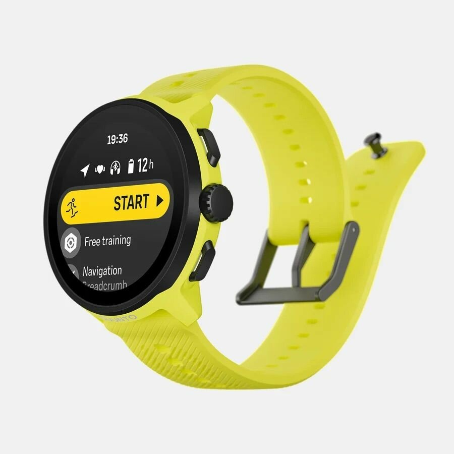 Спортивные смартчасы SUUNTO RUN SILICONE STRAP LIME с силиконовым ремешком