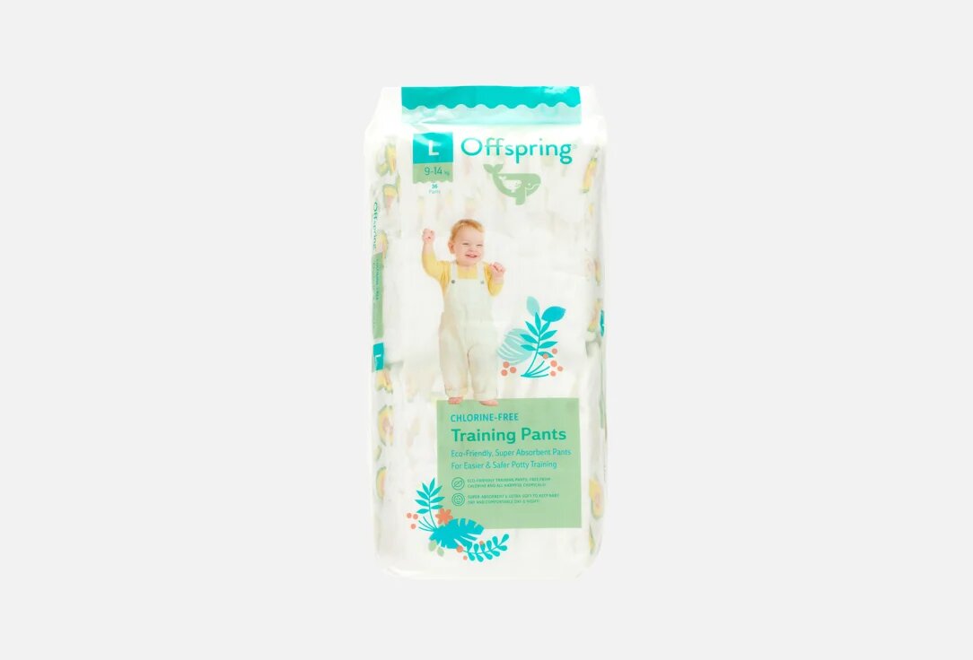 Offspring 9-14 кг, авокадо Трусики-подгузники 36 шт